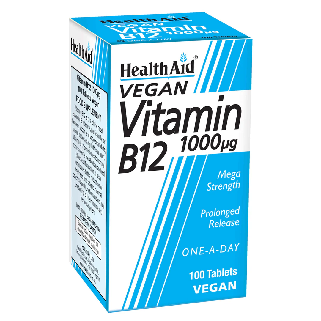 Купить Health Aid Витамин B12 (1000 мкг) длительного высвобождения, 100 ...