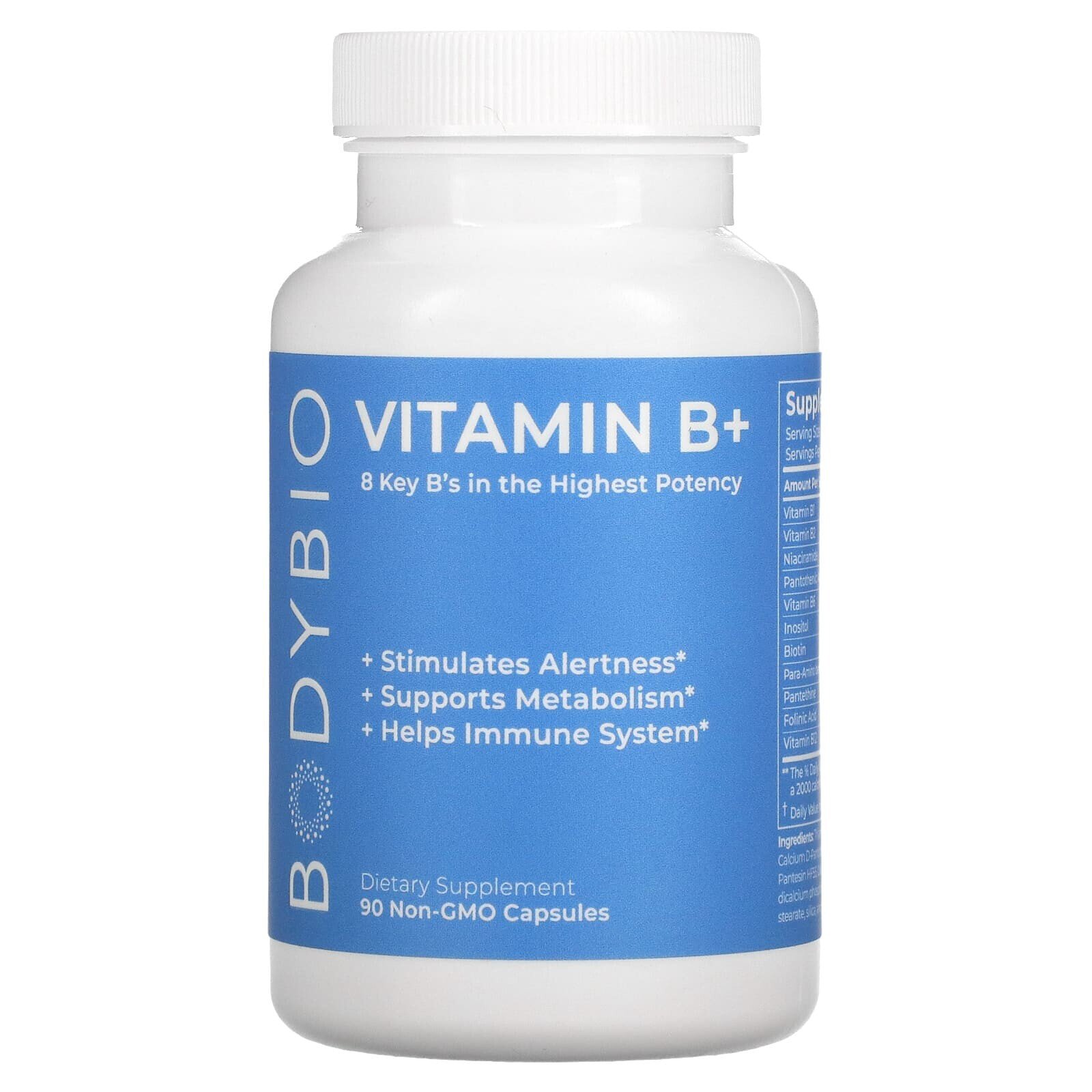 Купить BodyBio Vitamin B+, 90 капсул выгодно на Beautery - код 54050