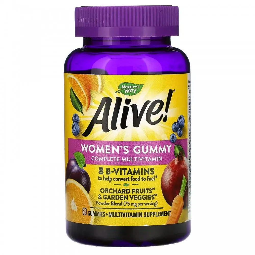Купить Nature's Way Мультивитамины для женщин Alive! Ultra Potency, 60 ...