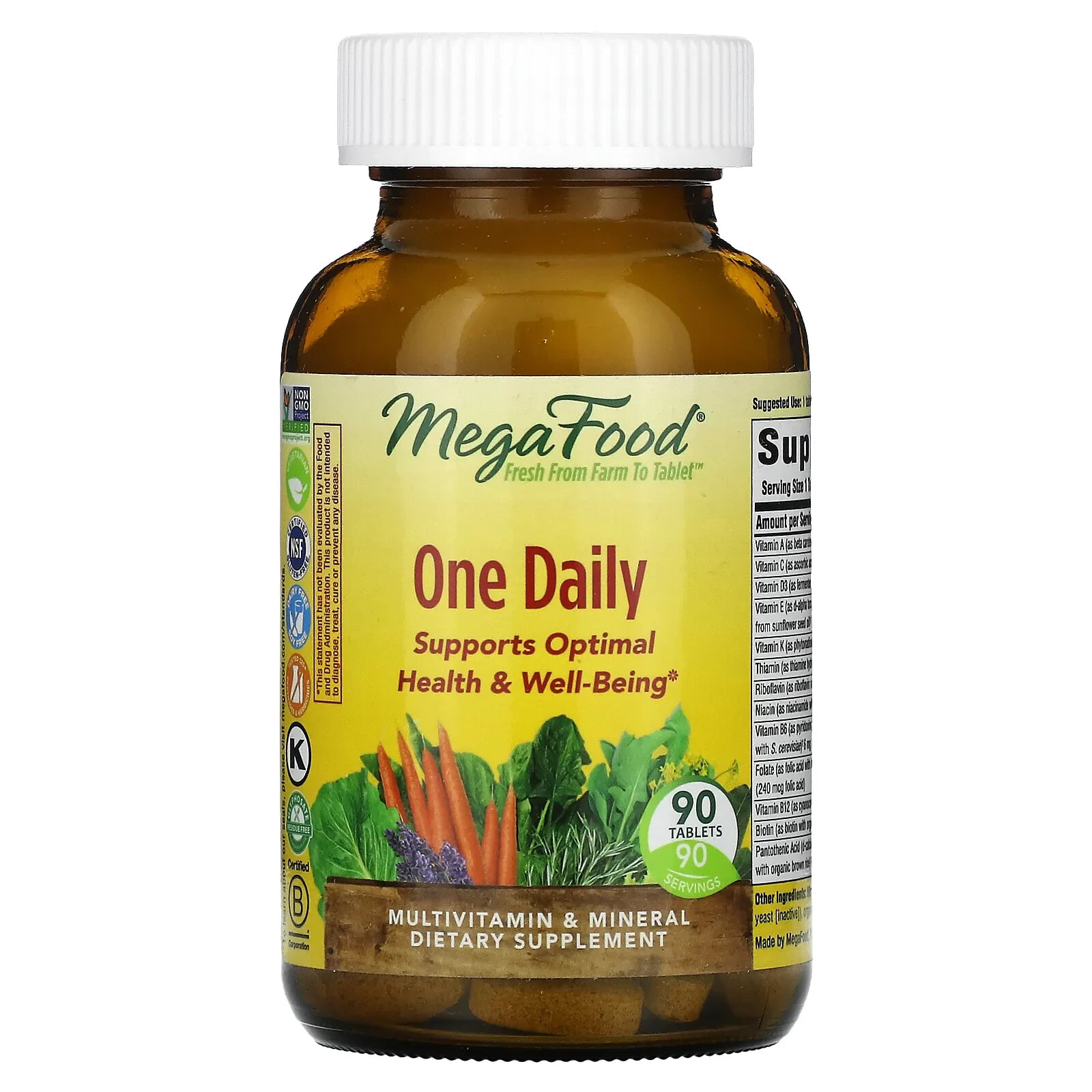 Купить MegaFood MegaFood, One Daily Multivitamin, мультивитаминный ...