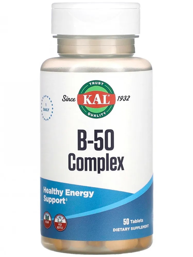 Купить Kal Витамин Stress B-Complex, 50 табл выгодно на Beautery - код ...