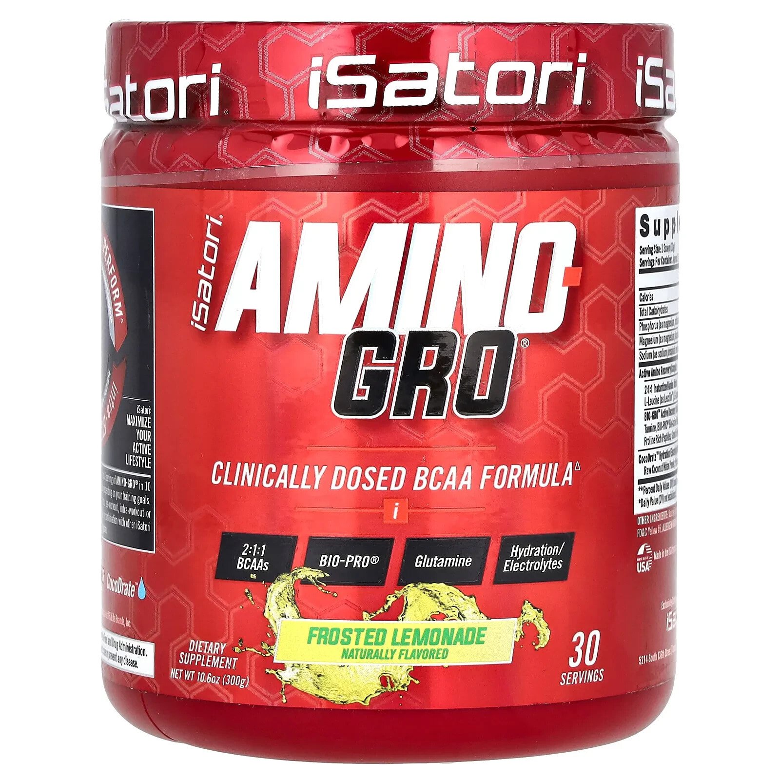 Купить Isatori Аминокислоты Amino-Gro Глазированный лимонад, 300 г ...