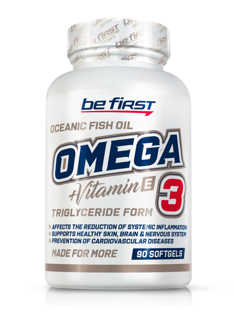 Купить Be First Омега-3 + Витамин E, 90 капсул выгодно на Beautery ...