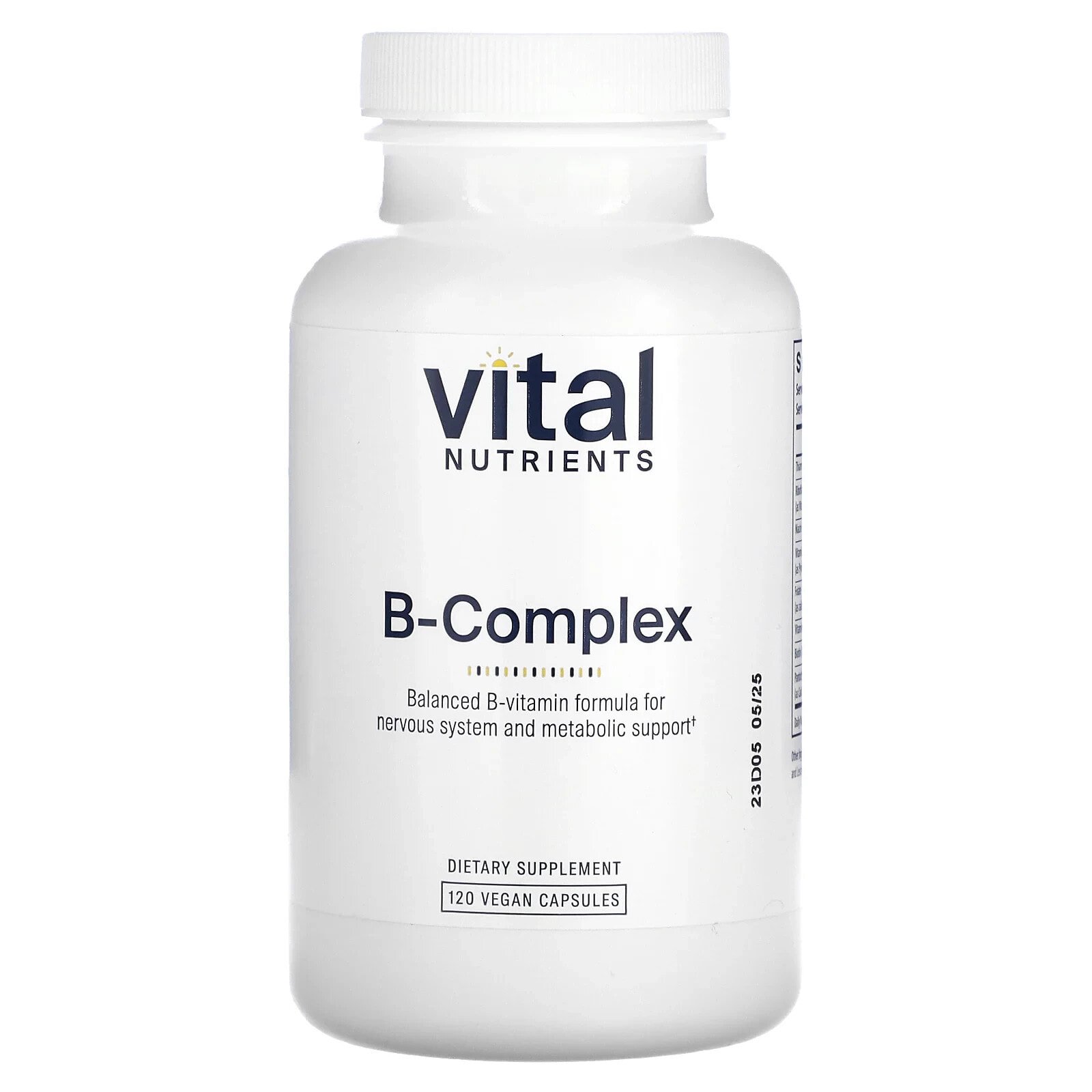 Купить Vital Nutrients Комплекс витаминов B, 120 веганских капсул ...