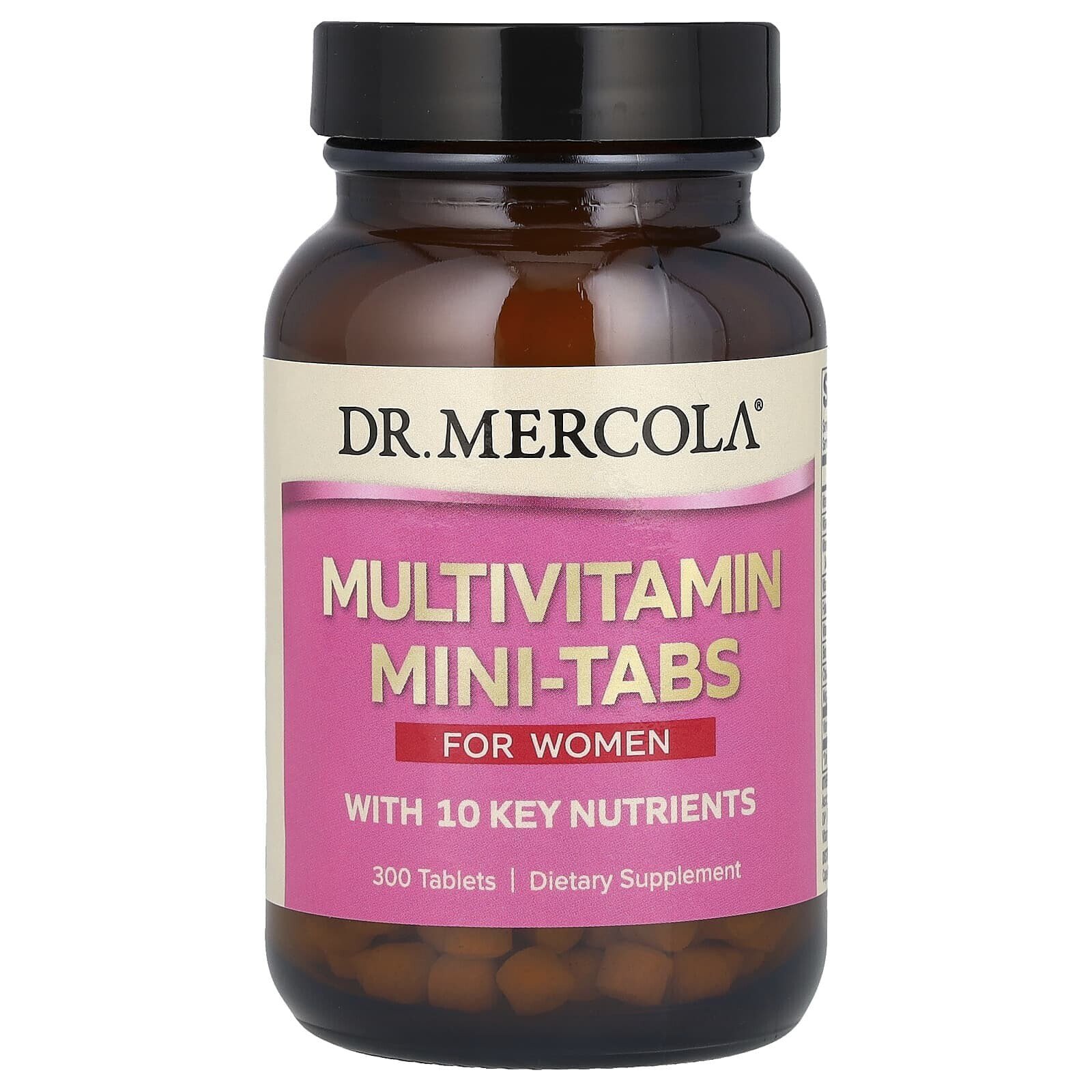Купить Dr. Mercola Мультивитаминные мини-таблетки для женщин, 300 табл ...