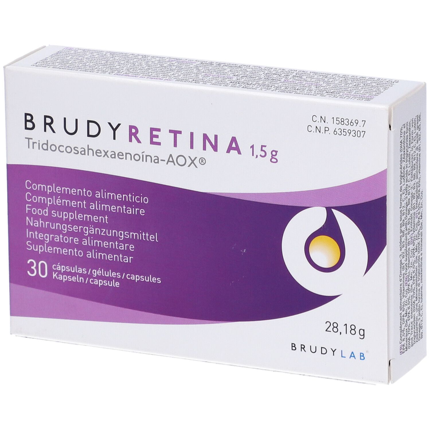 Купить Brudy БАД Brudy Retina (1,5 г), 30 капсул выгодно на Beautery ...