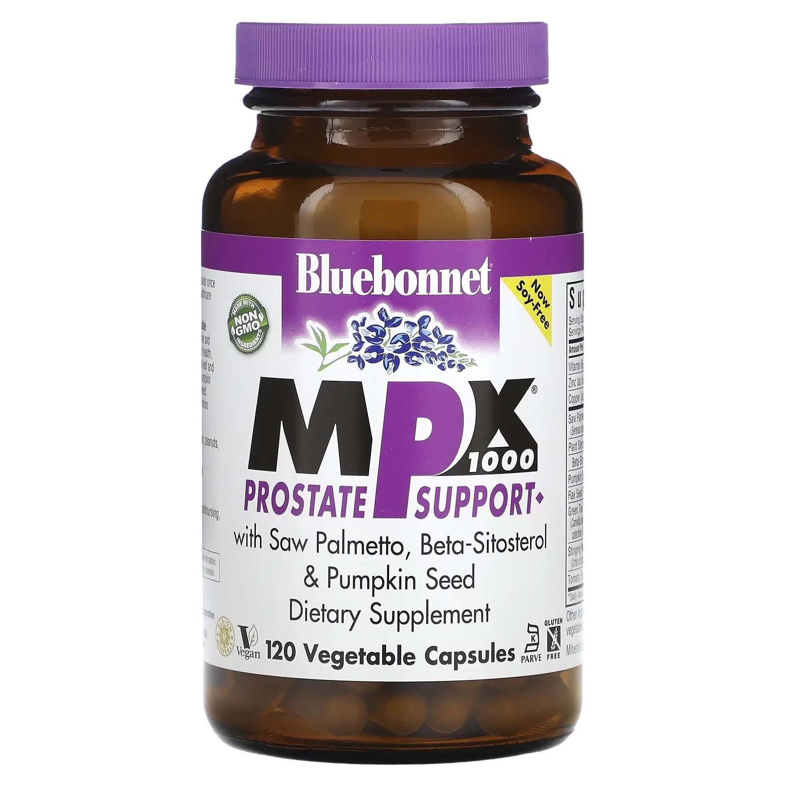 Купить Bluebonnet Nutrition Пищевая добавка MPX 1000 для предстательной ...