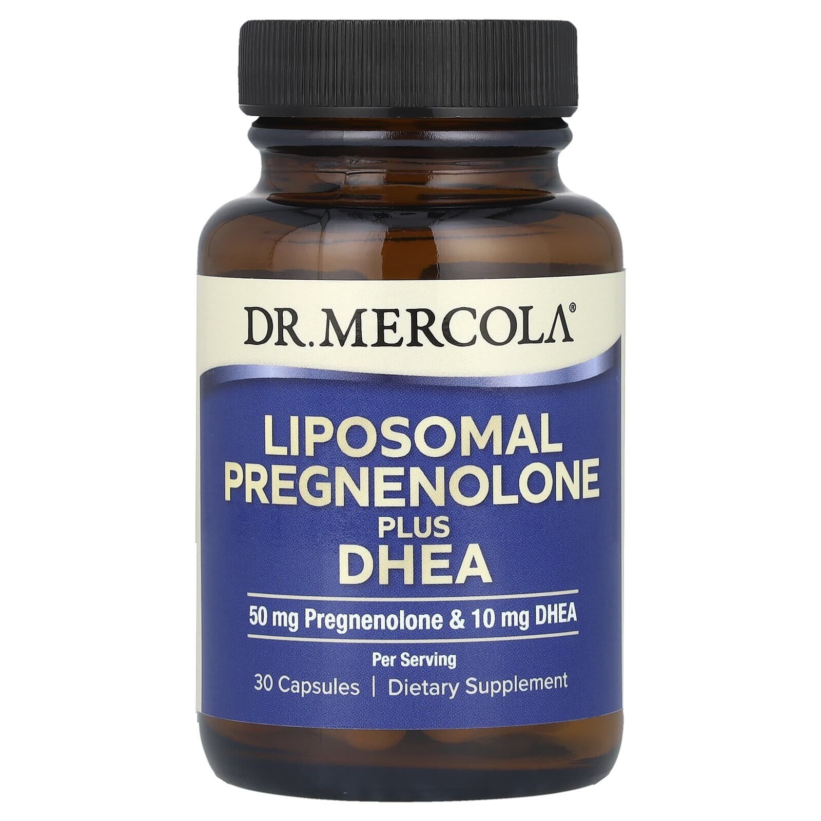 Купить Dr. Mercola Липосомальный прегненолон и ДГЭА, 30 капсул выгодно ...