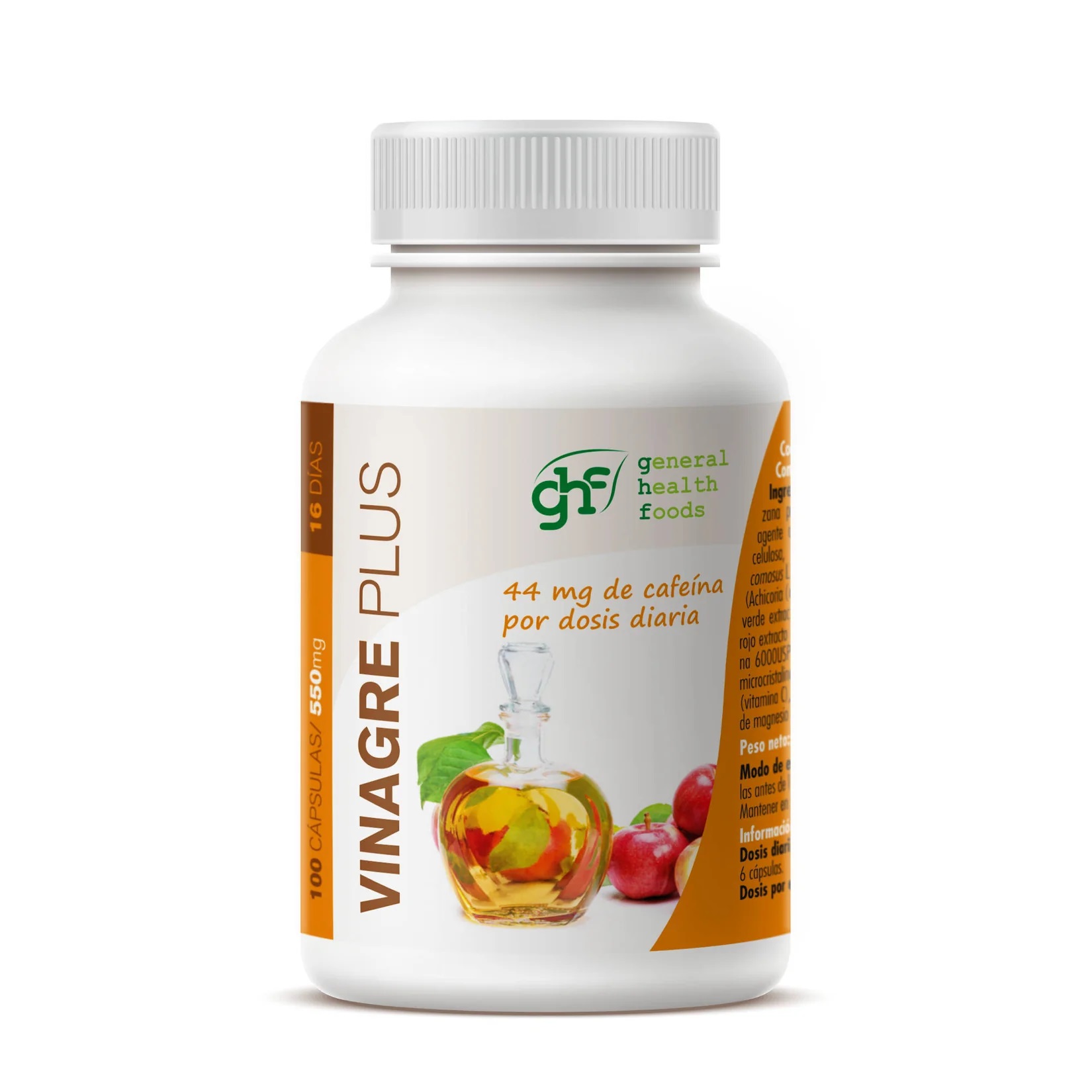 Купить GHF Яблочный уксус Vinegar Plus (550 мг), 100 капсул выгодно на ...
